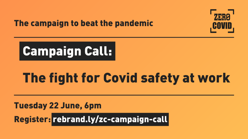 Campaign Call: The fight for Covid safety at work – Covid Action